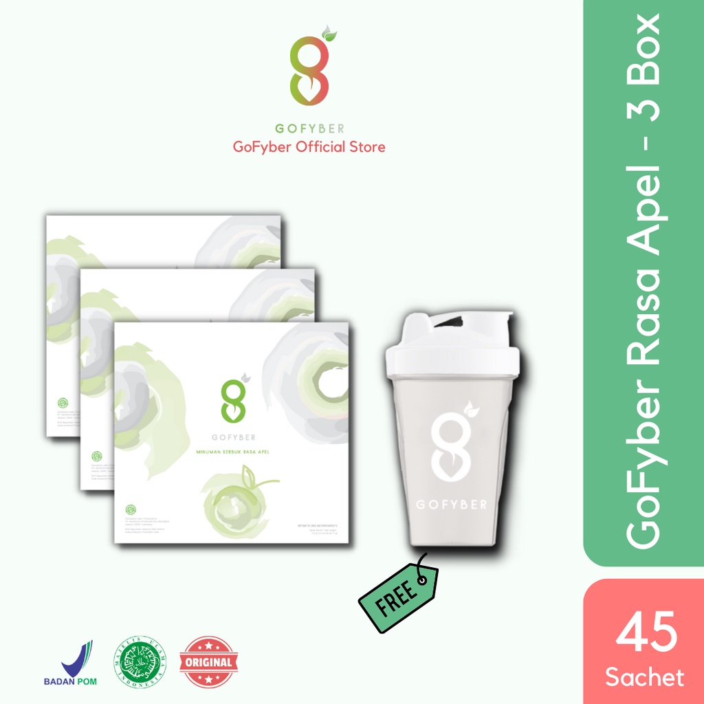Jual GoFyber Fiber Drink Rasa Apel - 3 Box (Diet & Detox) | Shopee ...