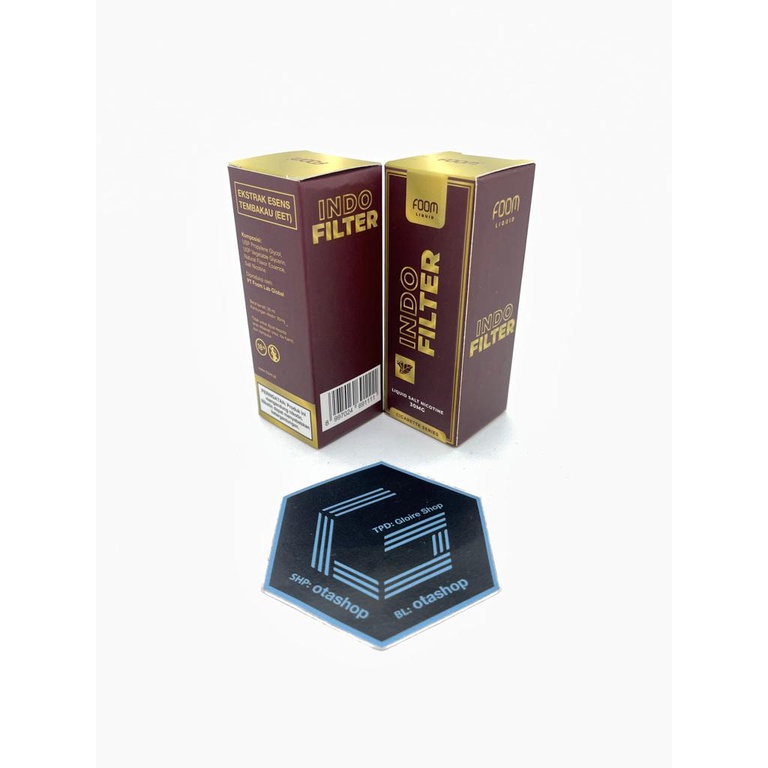 Jual Salt Nic Foom INDO FILTER by Foom Lab 30ml 30mg liquid pods ...