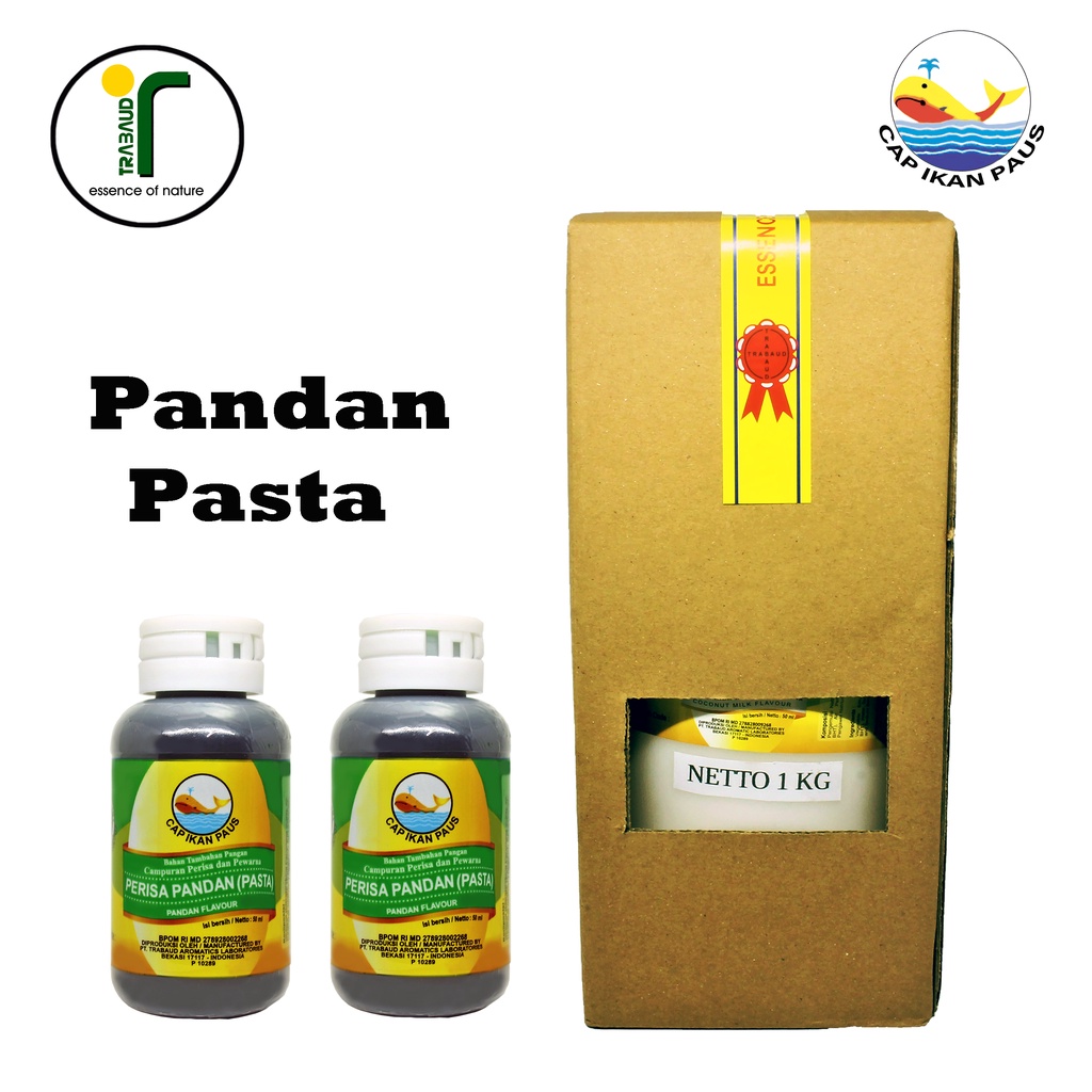 Jual (1 KG) Perisa Pasta Pandan Cap Ikan Paus Makanan dan Minuman ...