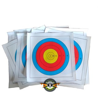 Jual Print Target Panahan Fita 40cm 5 Ring Single Face Target / Target ...