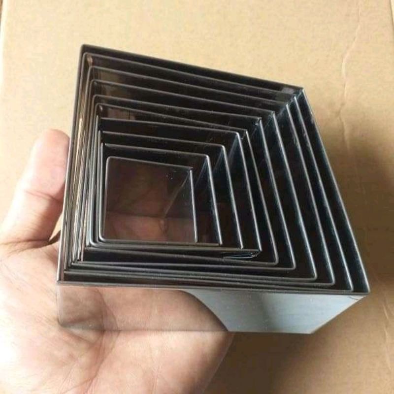 Jual Ring roti kotak/ring cutter tart / cetakan ring kotak /loyang ...