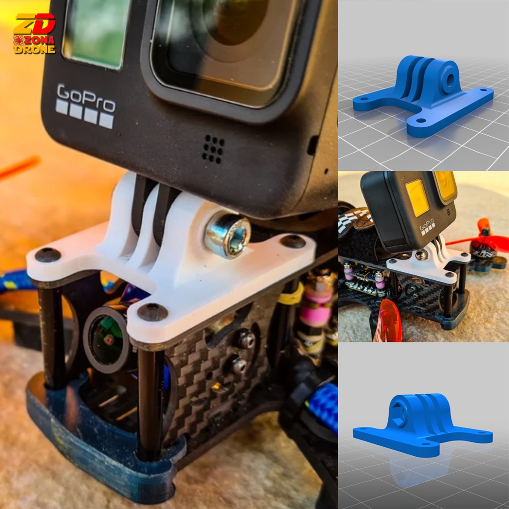 Jual TBS Source One Universal Gopro Mount Base FPV Drone 3D Print ...