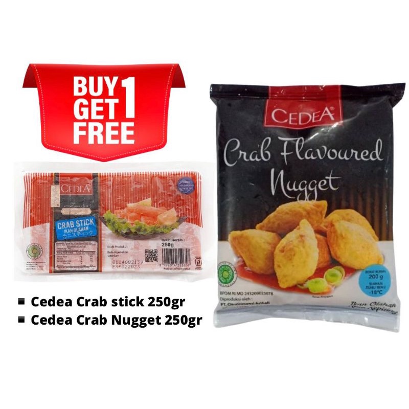 Jual paket kepiting cedea [ cedea Crab stik + Cedea crab nugget ...