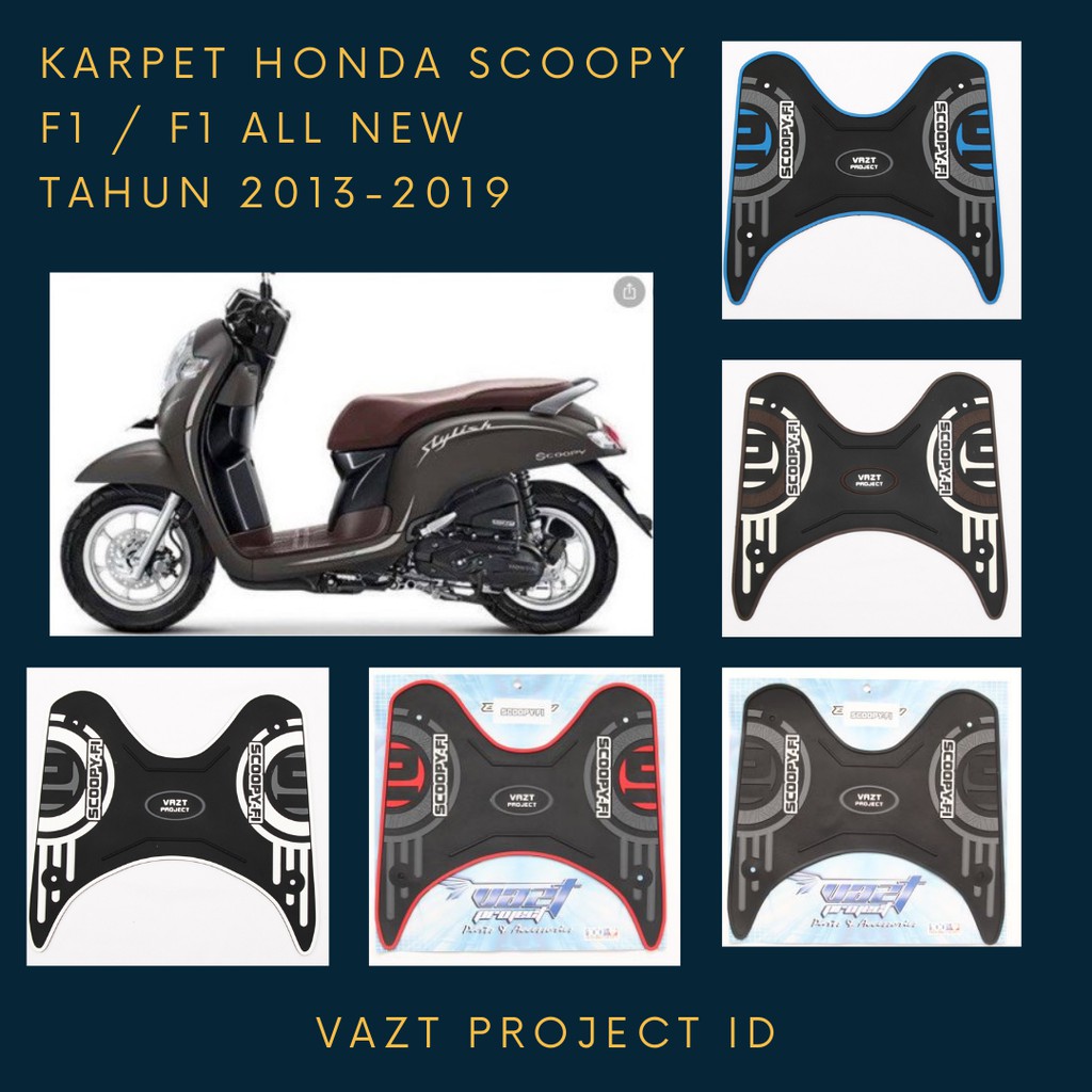Jual Karpet Motor Scoopy F1/F1 All New Tahun 2013 - 2019 Vazt Project ...