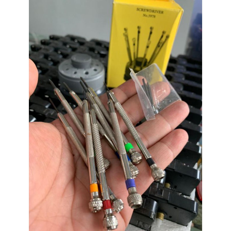 Jual Obeng alat service jam tangan profesional screwdriver | Shopee ...