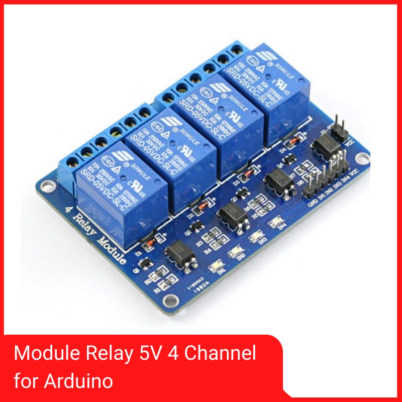 Jual Module Relay 5 Volt 4 Channel For Arduino | Shopee Indonesia
