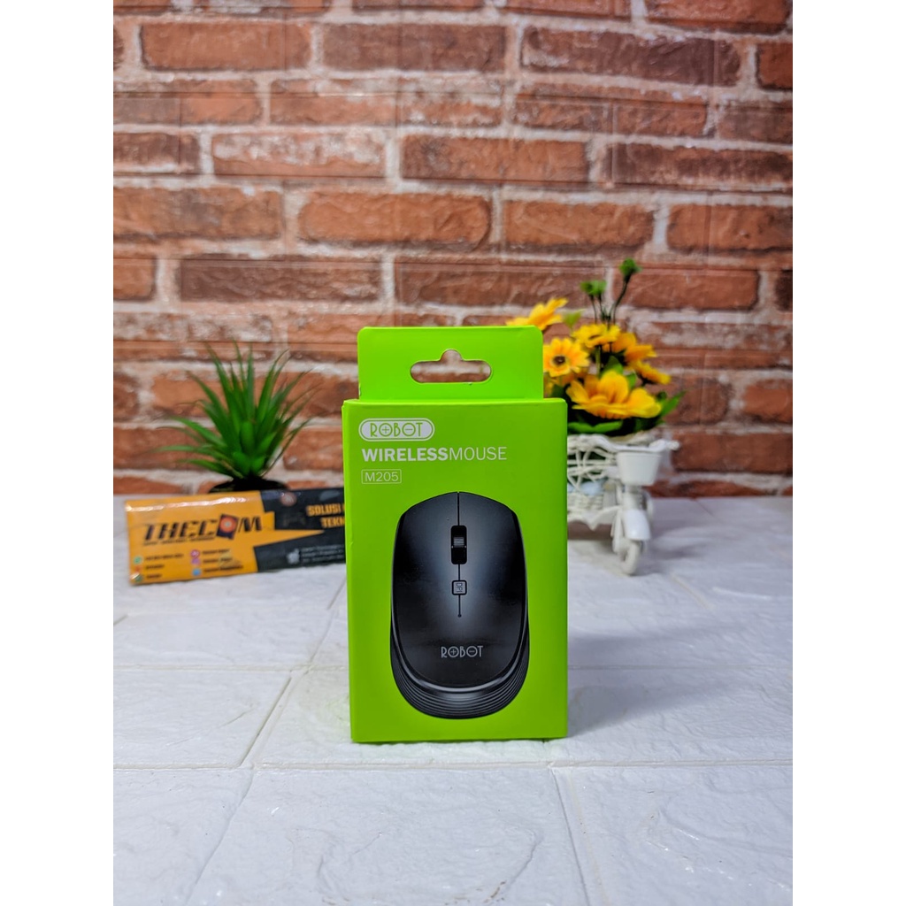 Jual ROBOT M205 MOUSE WIRELESS OPTICAL 2.4GHZ 1600DPI PC KOMPUTER LAPTOP | Shopee Indonesia