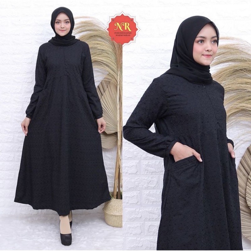Jual GAMIS PUTIH WANITA DEWASA / GAMIS HITAM HAJI UMROH / PERLENGKAPAN ...