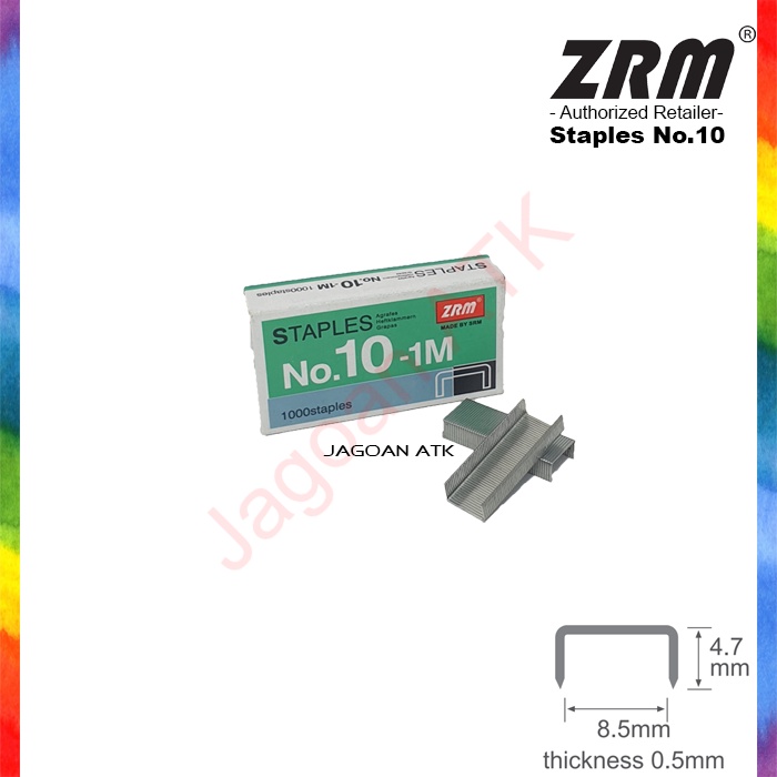 Jual Isi Staples No.10 / Refill Hekter No.10 ZRM 20 box | Shopee Indonesia