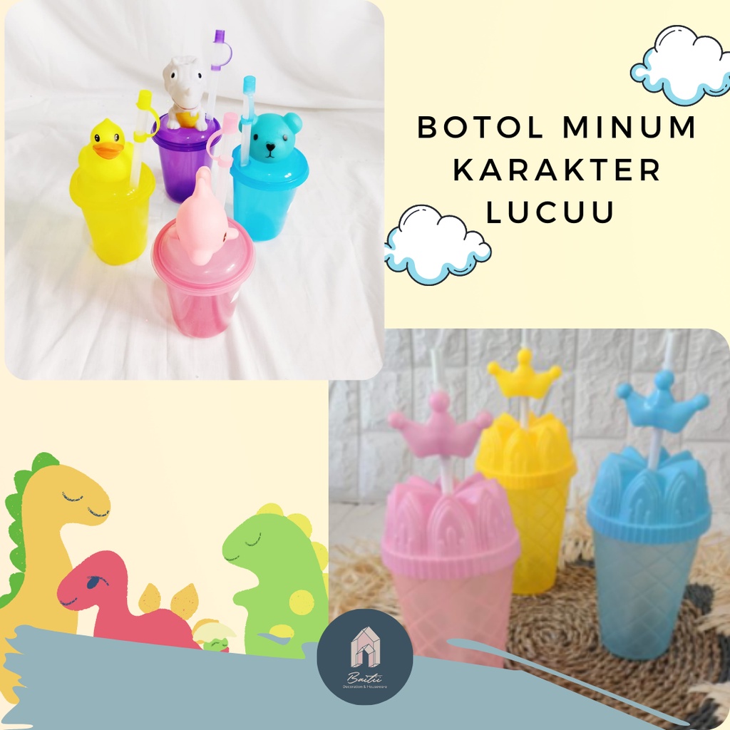 Jual BAITII BOTOL MINUM ANAK MAHKOTA KARTUN CROWN | TUMBLR LUCU ANAK TK ...