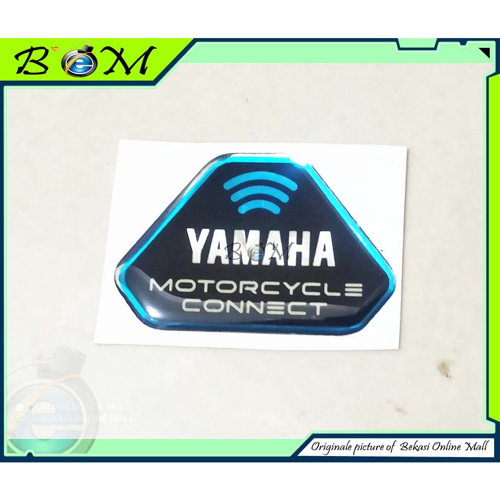 Jual stiker sticker emblem logo timbul yamaha motorcycle connect y ...