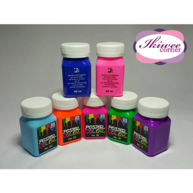 Jual Cat Poster 80 ml (PILIHAN WARNA SILAHKAN DI SWIPE GAMBAR ...
