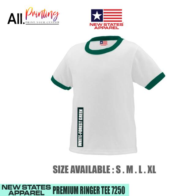 Jual KAOS POLOS NSA RINGER TEE New States Apparel | Shopee Indonesia