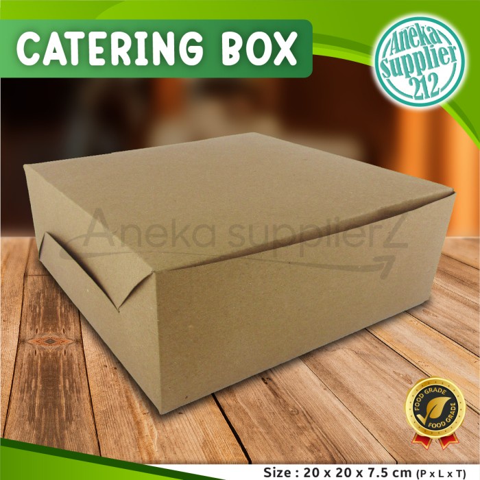 Jual Box Katering - Kotak Catering- Dus Nasi - 20x20x7,5 cm (15 pcs ...