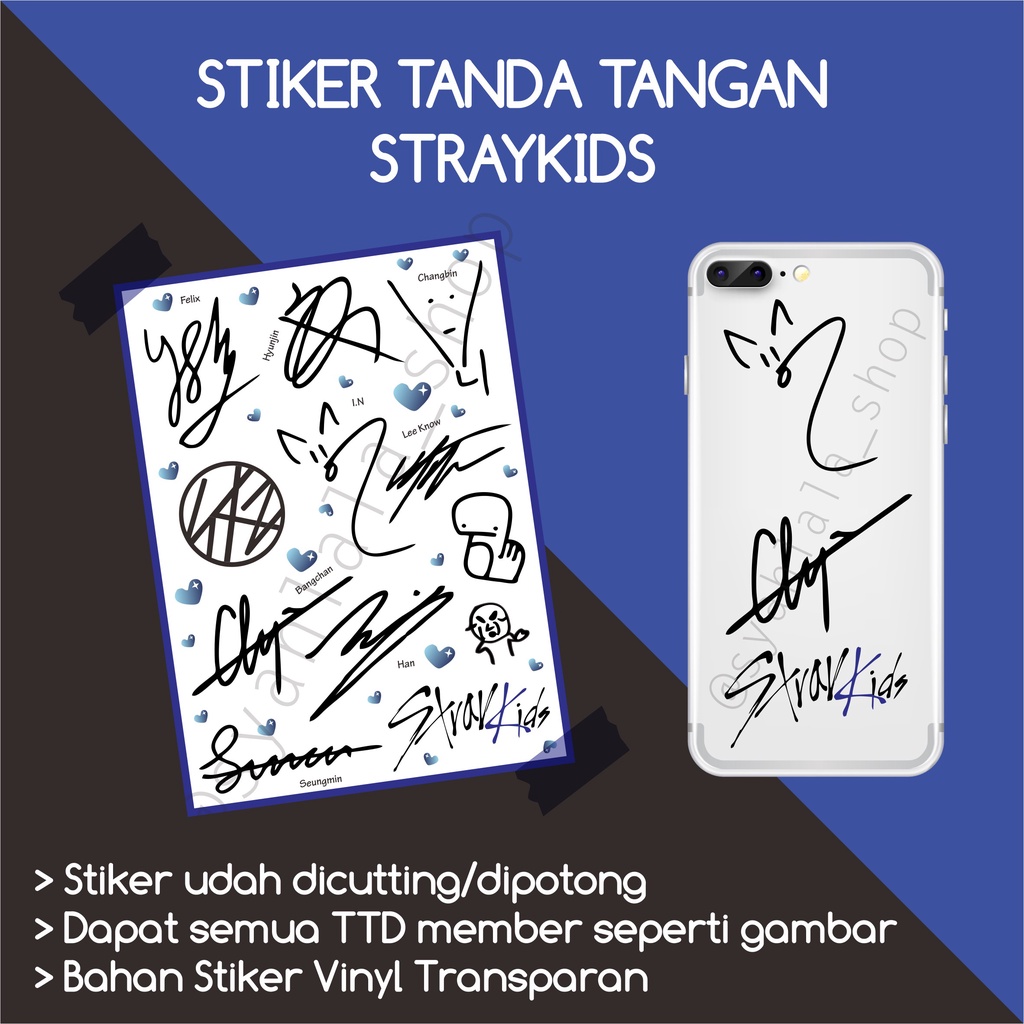 Jual STIKER TANDA TANGAN STRAYKIDS TTD KPOP STRAYKIDS | Shopee Indonesia