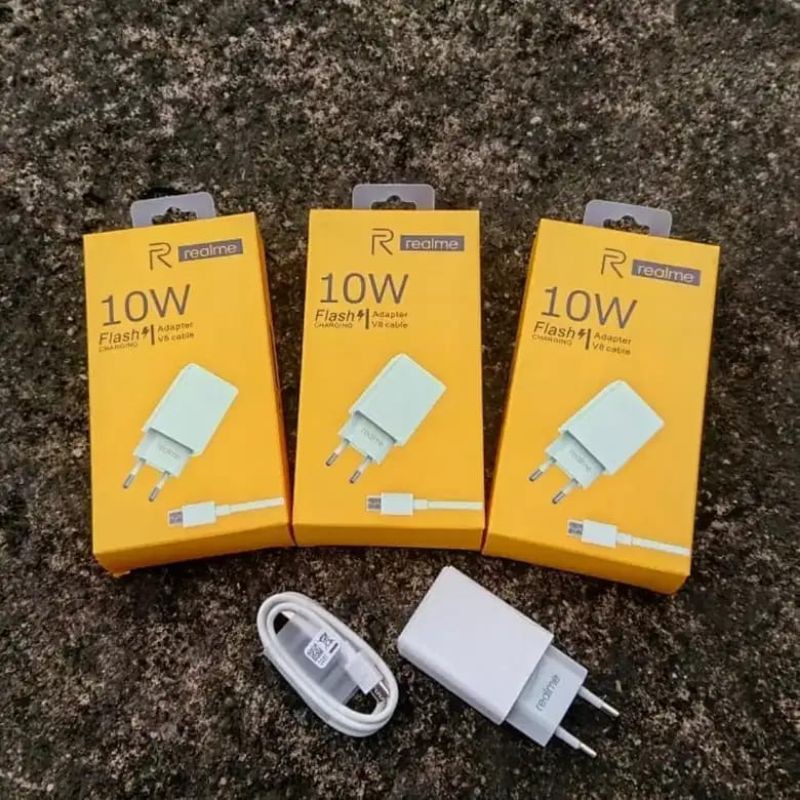 Jual CHARGER REALME 10W ORIGINAL FAST CHARGING 100% USB MICRO REALME 5 ...