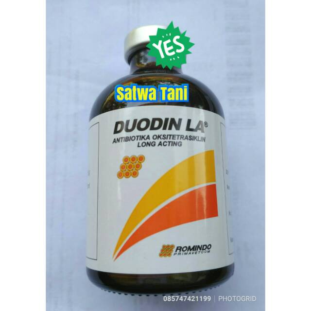 Jual DUODIN LA (OKSITETRASIKLIN LONG AKTING) 50 ml | Shopee Indonesia