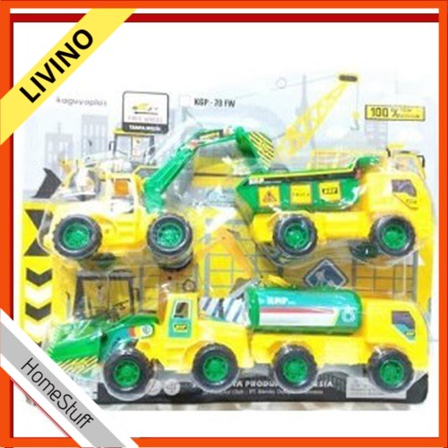 Jual MOBIL MAINAN KGP-70 KONTRUKSI 4 ISI Car Construction DUMP BEGO ...