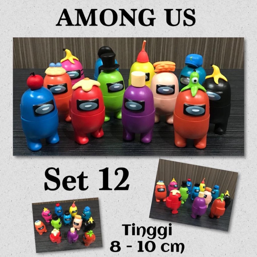 Jual ACTION FIGURE AMONG US IMPOSTOR SET 12 PCS | Shopee Indonesia