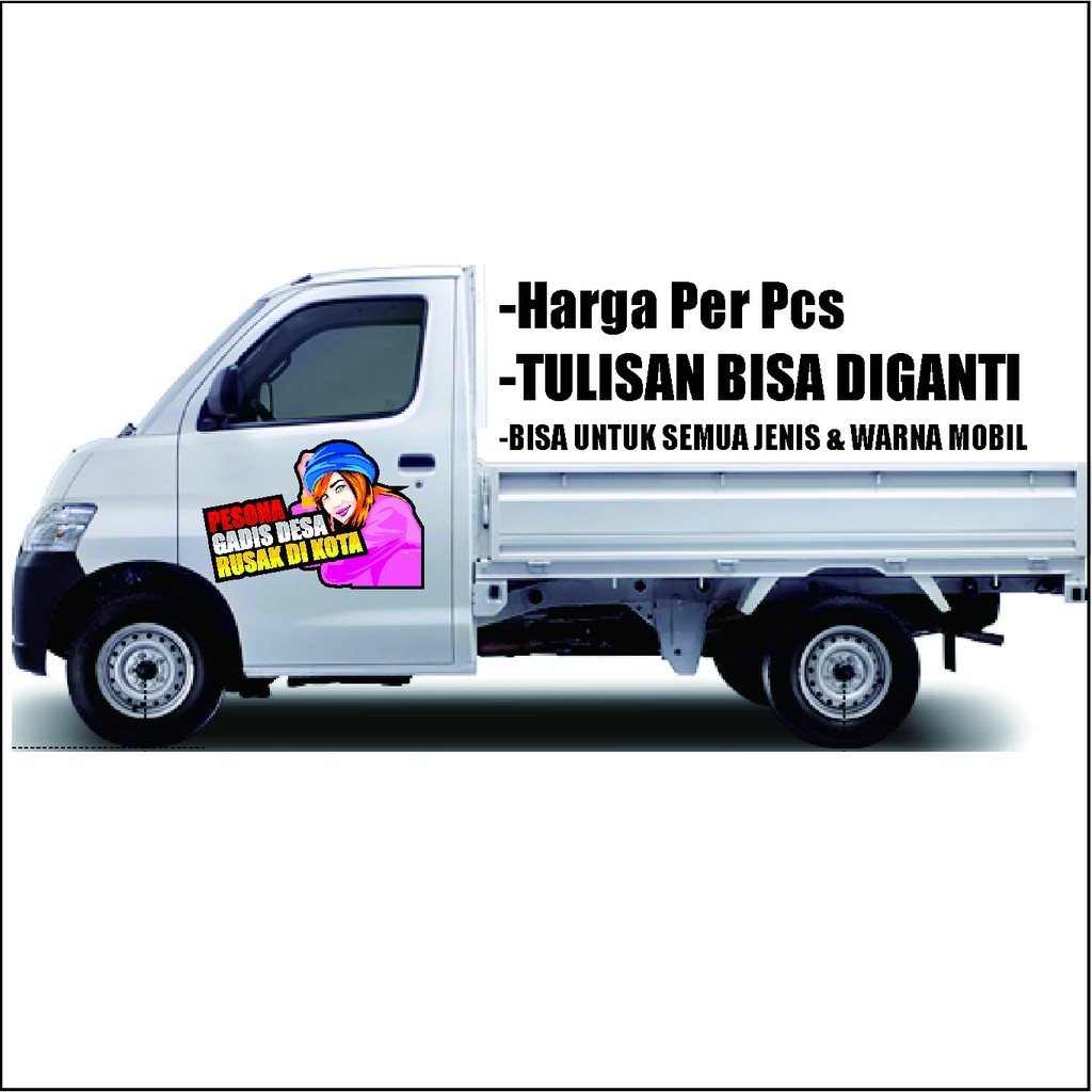 Jual STICKER MOBIL PICK UP GRAND MAX T120SS STICKER PINTU MOBIL PICK UP ...