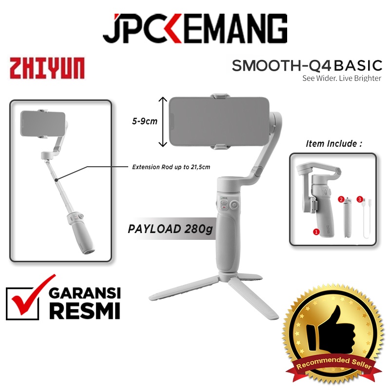 Jual Zhiyun Smooth Q4 Gimbal Stabilizer HP Smartphone Zhiyuntech Garansi Resmi | Shopee Indonesia