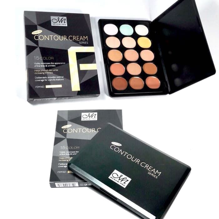 Jual Contour Cream MN MeNow 15 Colors (Foundation Shading Concealer Me ...