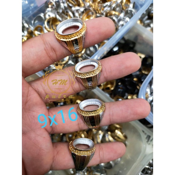 Jual RING EMBAN TITANIUM 16X9 | Shopee Indonesia