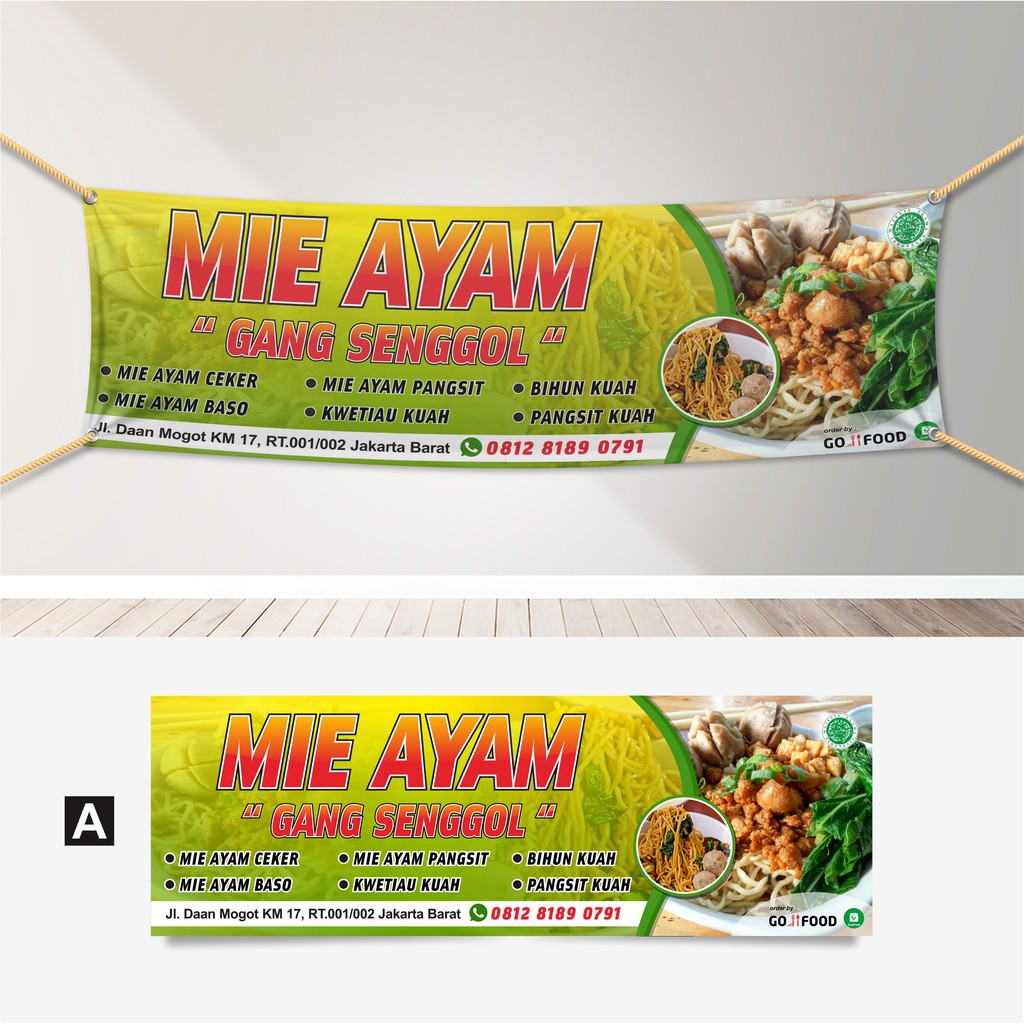 Jual CETAK SPANDUK MAKANAN/EDIT/CETAK/UKURAN 3x1 METER | Shopee Indonesia