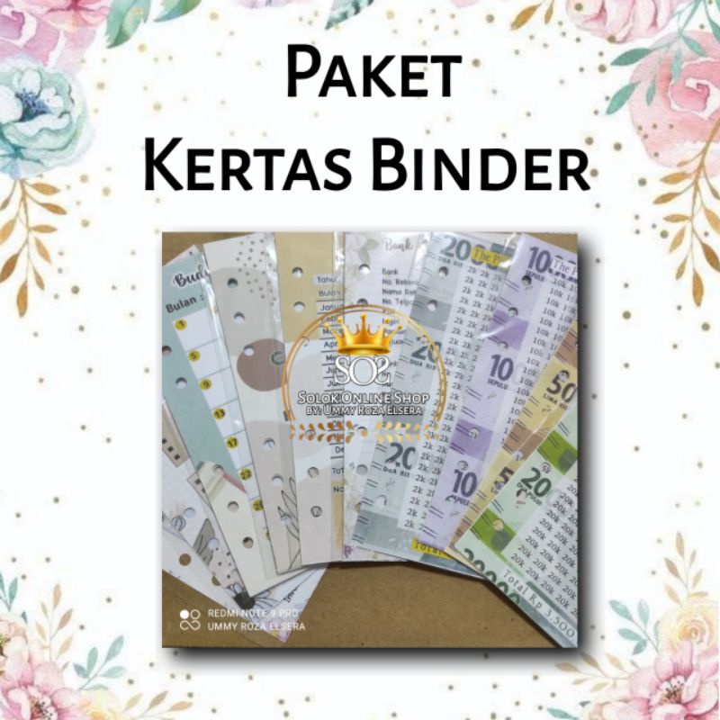 Jual Paket Kertas Binder Budgeting A6 - 6Ring | Shopee Indonesia