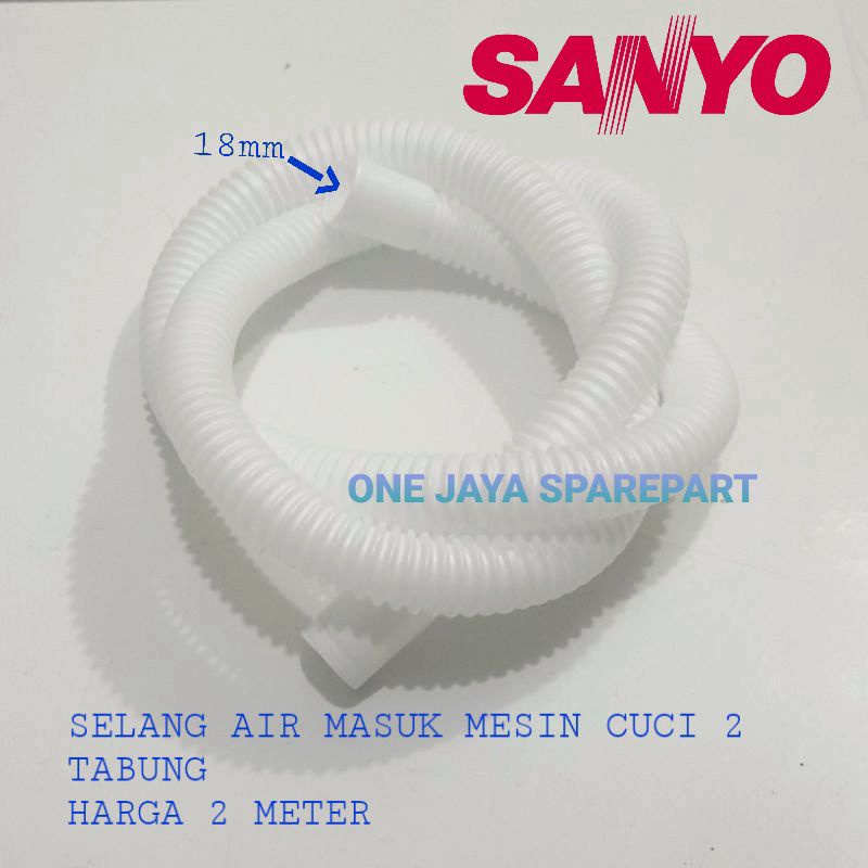 Jual [SANYO 2 METER]Selang Air Masuk Inlet Mesin Cuci Sanyo 2 Tabung ...