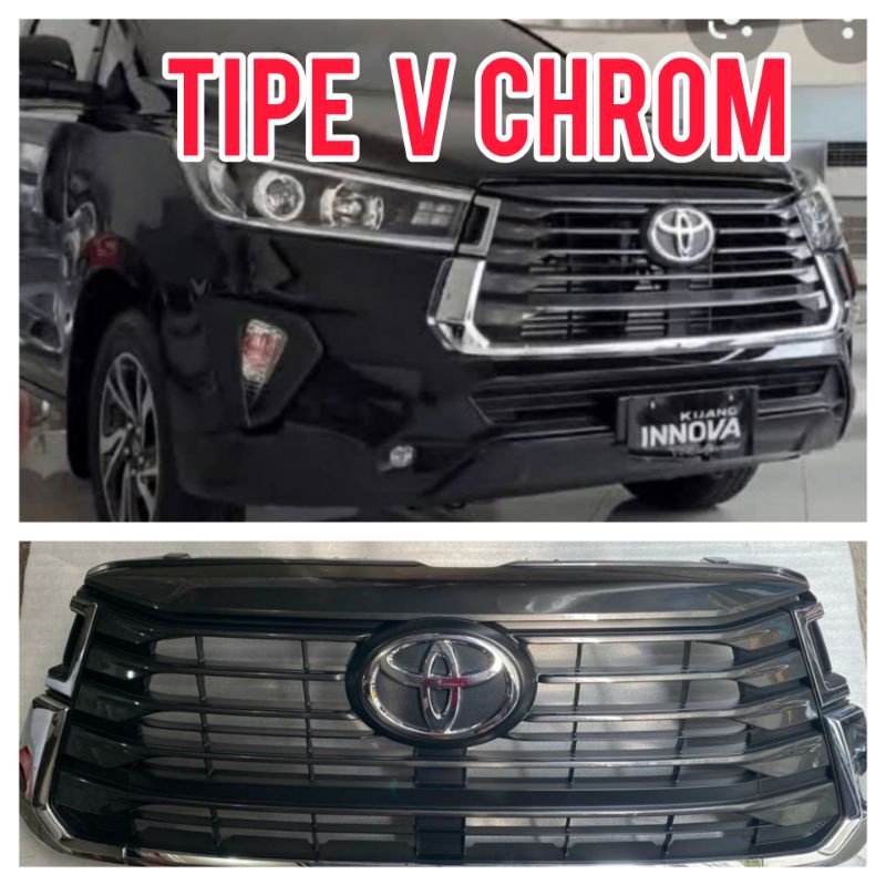 Jual GRILE INNOVA CHROM TIPE V FACELIFT 2021 | Shopee Indonesia