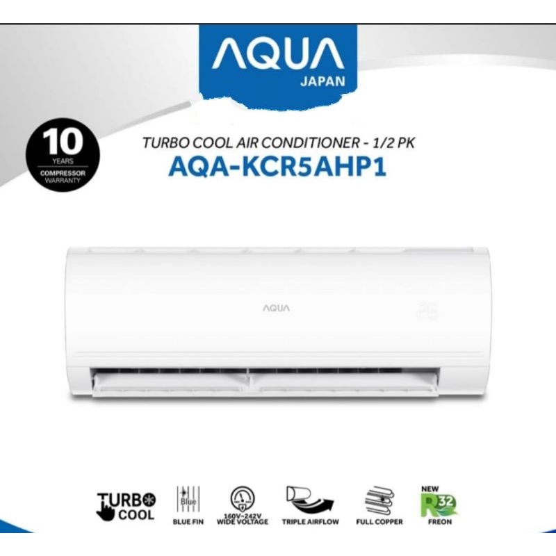 Jual AQUA AC Japan 1/2 PK AQA-CR5AHP / 5FQDL | Shopee Indonesia