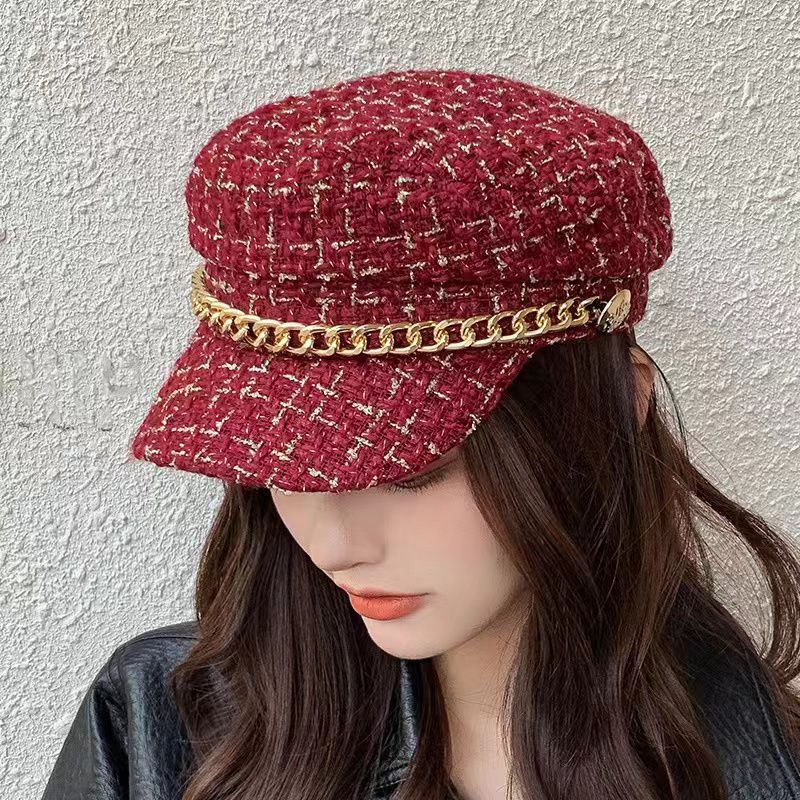 Jual Topi Baret Beret Oktagonal Bahan Wool Gaya Korea Retro untuk ...