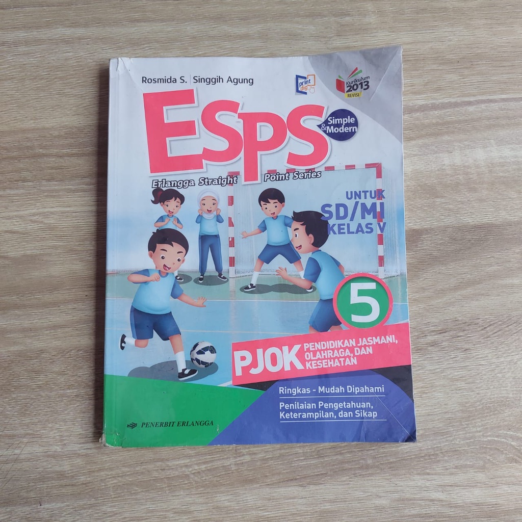 Jual BUKU ESPS ERLANGGA STRAIGHT POINT SERIES PJOK UNTUK SD/MI KELAS V/5 ERLANGGA | Shopee Indonesia