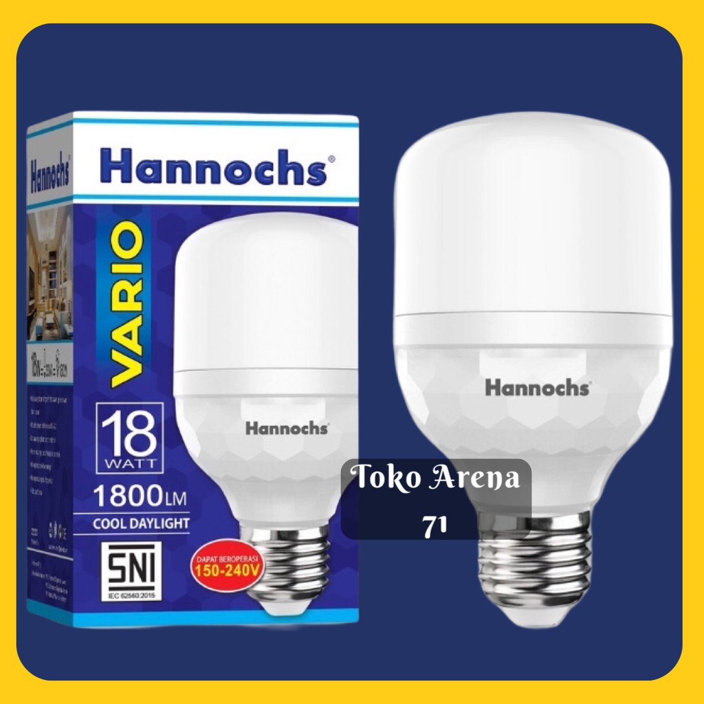 Jual Lampu Led Hannochs Vario 18W 18 Watt Putih | Shopee Indonesia