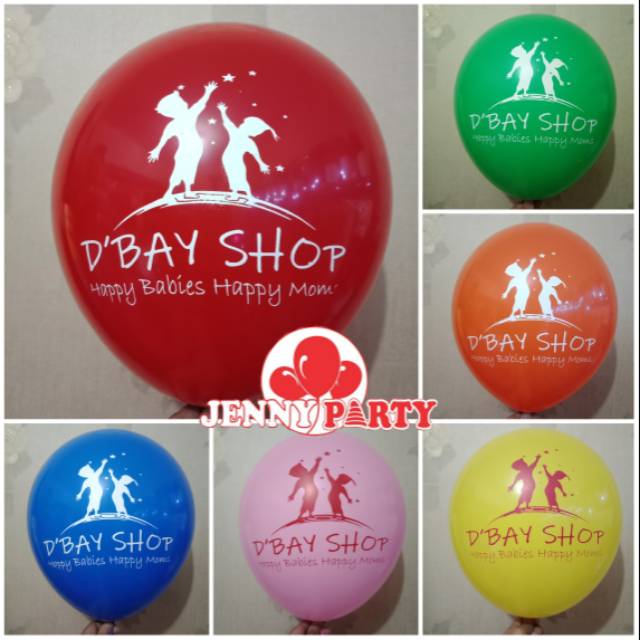 Jual Balon Sablon Logo D'Bay Shop | Shopee Indonesia