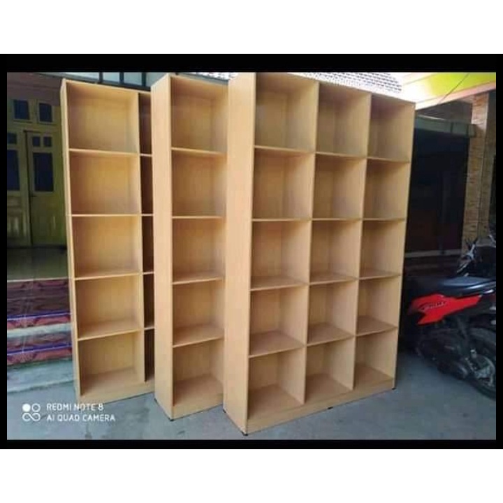 Jual Rak buku HPL rak furniture murah minimalis jepara | Shopee Indonesia