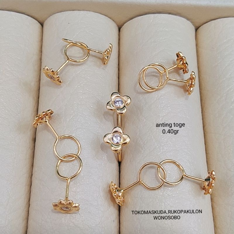 Jual Anting toge (emas asli kadar 375/8k) | Shopee Indonesia