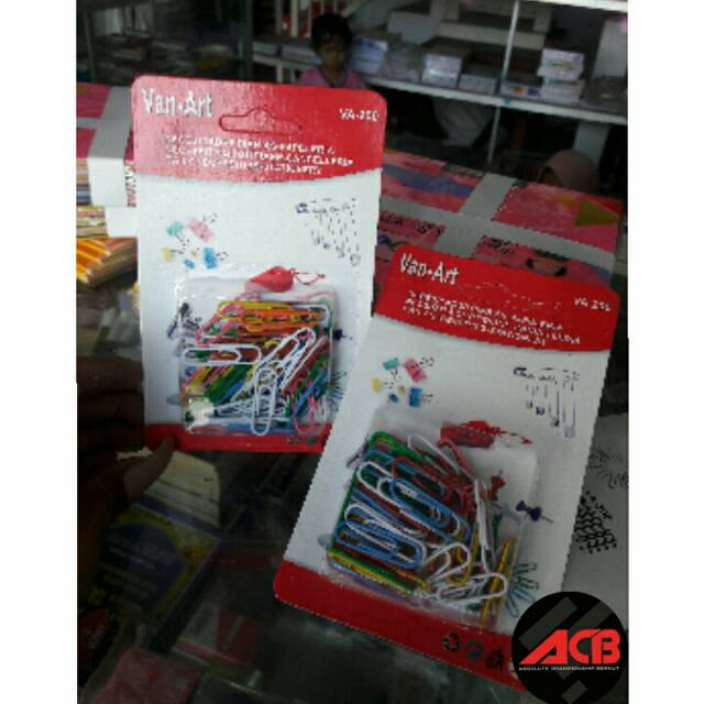Jual Paper Clip Warna / Penjepit Kertas Warna (Acb Berkah Stationery ...