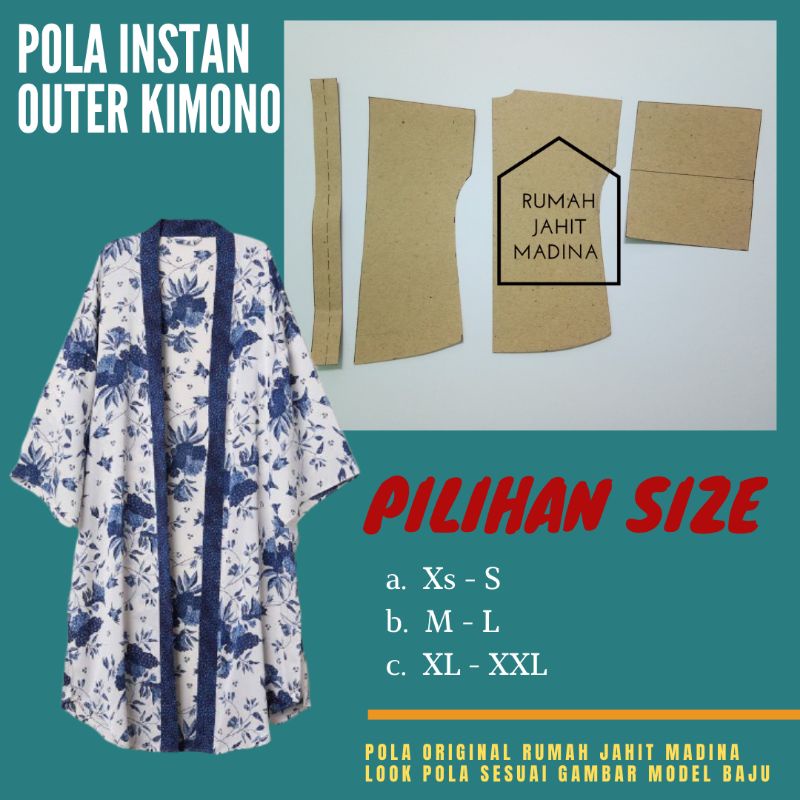 Jual POLA INSTAN OUTER KIMONO | Shopee Indonesia
