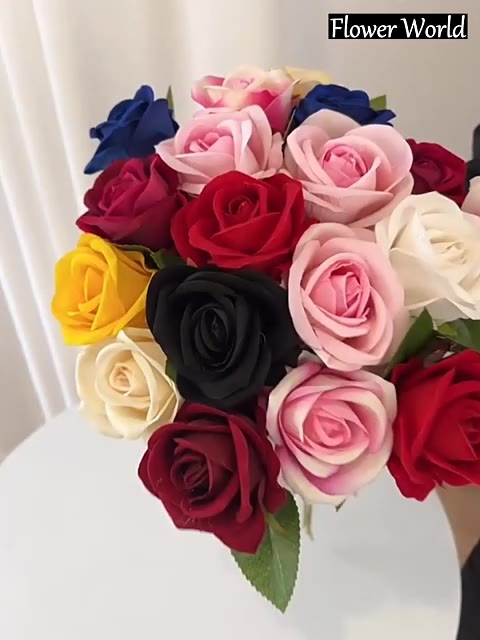 Jual [FlowerWorld]Artificial Bunga Mawar 1 tangkai Bahan Beludru ...