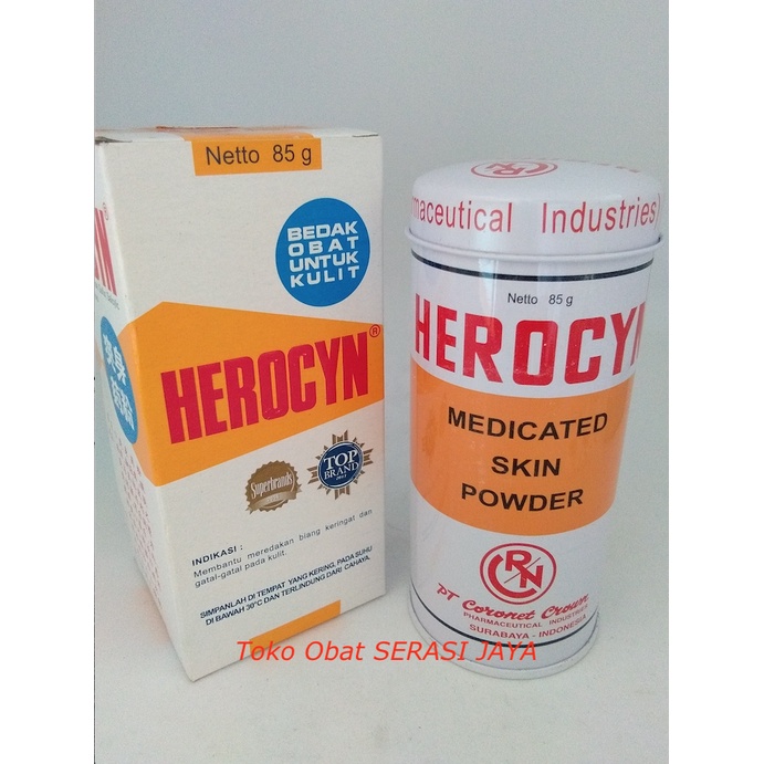 Jual Herocyn Medicated Powder Bedak Gatal Kesehatan Kulit | Shopee ...