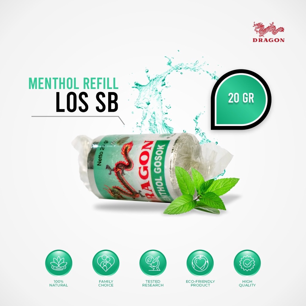 Jual Dragon Menthol Refill LOS SB 20 gr | Obat Gosok | Shopee Indonesia