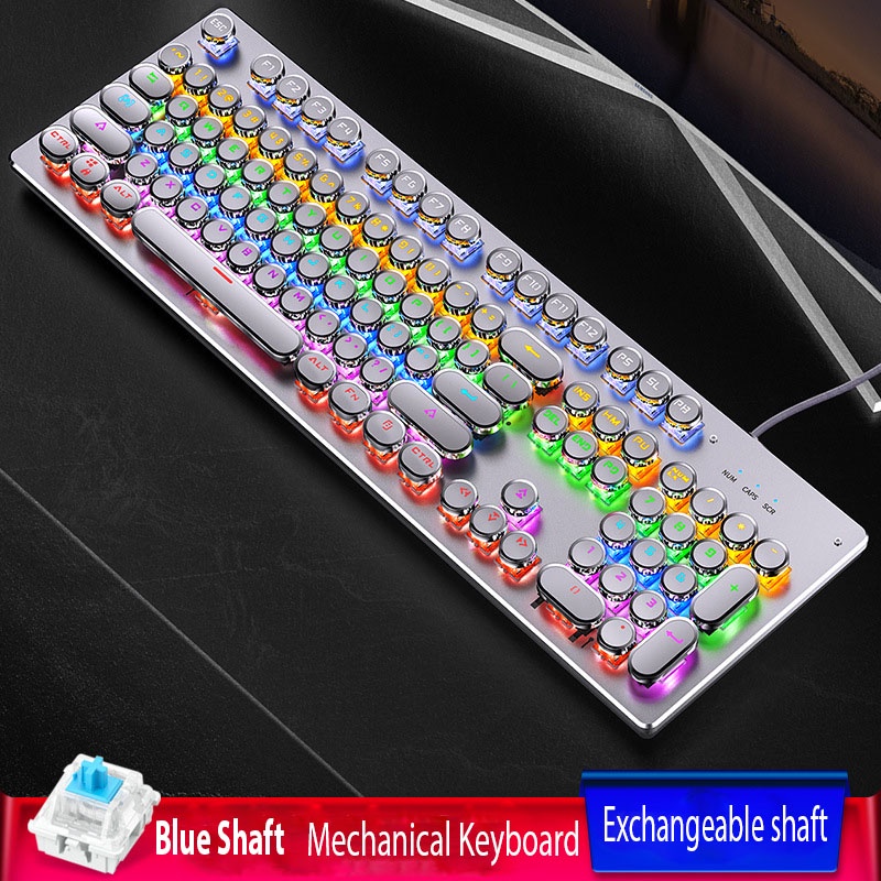 Jual CIJI Keyboard Gaming ZK Mekanik Dengan 6 Warna RGB Colorful Light ...