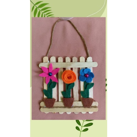 Jual Prakarya Hiasan Dinding Bunga Stik Es Krim | Shopee Indonesia
