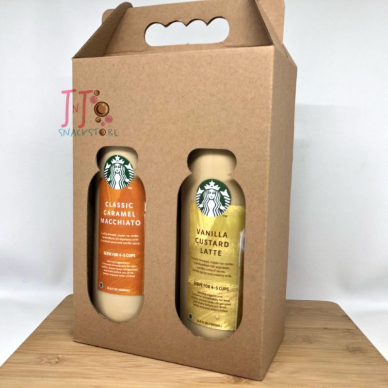 Jual BOTTLE CORRUGATED BOX / BOX TAKEAWAY BOTOL KOPI 1L x 2 botol ...