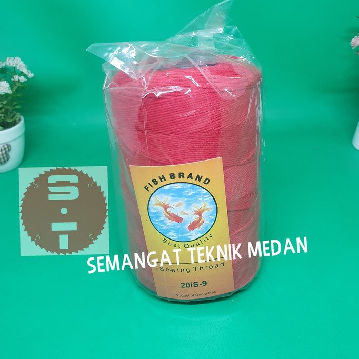 Jual BENANG JAHIT GONI KARUNG MERAH CAP MERK IKAN FISH BRAND ECER ...