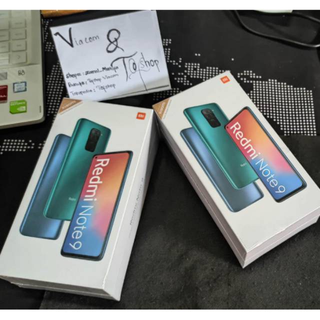 Jual Redmi note 9 new Ram 4gb 64gb warna gray dan green new original ...
