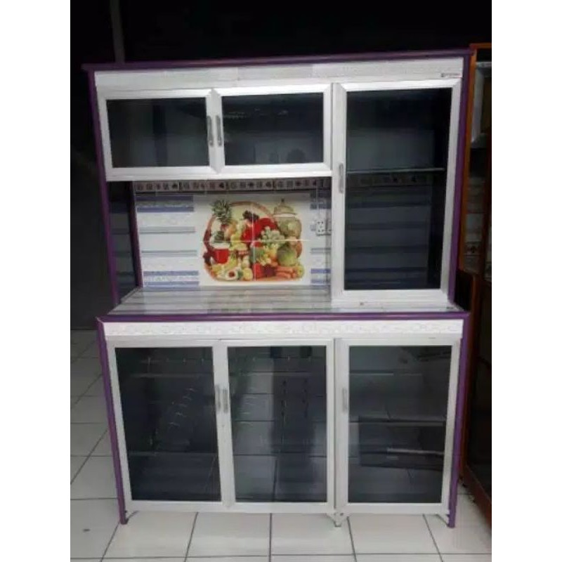 Jual Rak Piring 3 Pintu Gendong Riben " Jumbo " Tiang Besar Full ...
