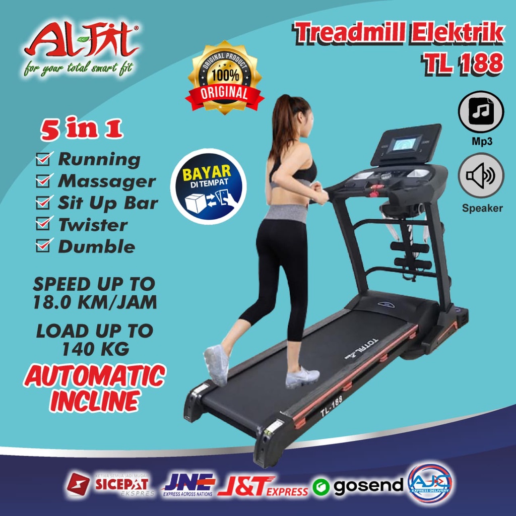 Jual Alat Fitness Rumah Treatmill Treadmill Elektrik Listrik Total TL ...